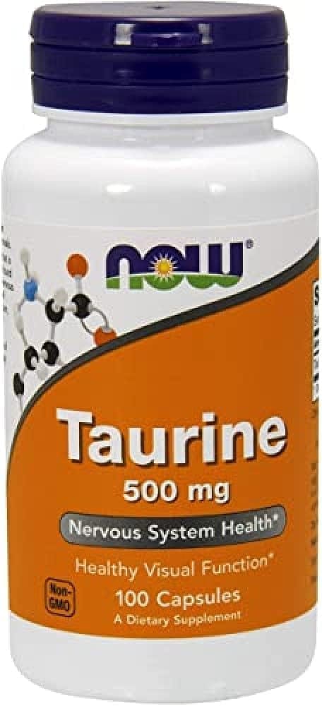 NOW TAURINE 500mg a100 cps