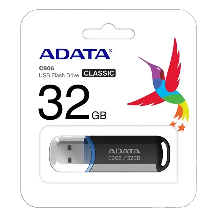 A-DATA USB flash 32GB 2.0 AC906-32G-RBK crni