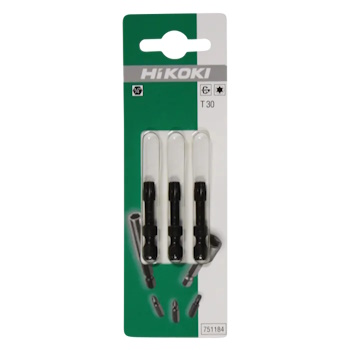 Hikoki set 1/4" udarnih bitova T30-38mm 3/1 751184