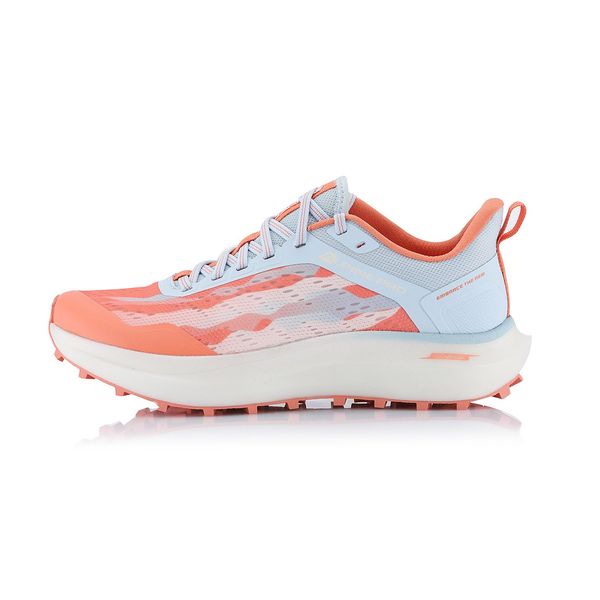 RUNNING SHOES WITH ANTIBACTERIAL INSOLE ALPINE PRO GESE NEON SALMON