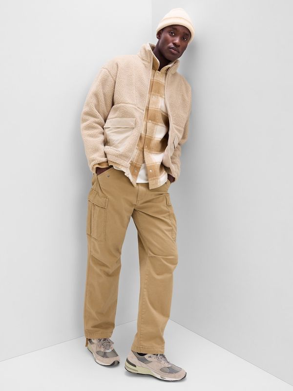 GAP ZIPPER SHERPA JACKET - MEN