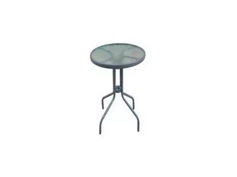 GREEN BAY ANDORA BASTENSKI STO METALNI OKRUGLI 60CM CRNI