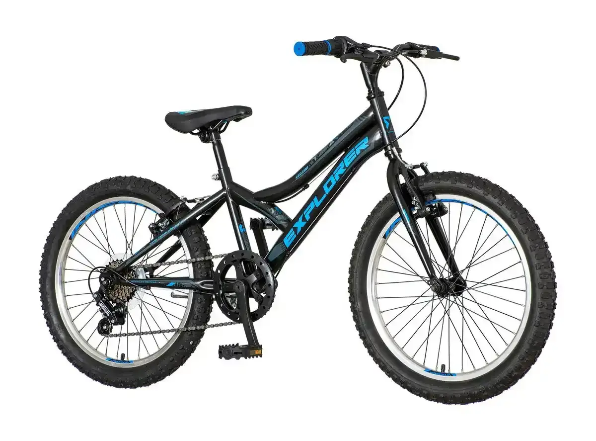 EXPLORER Bicikl za decu Robix Spy207, 11", 20", V brake, Crno-plavi