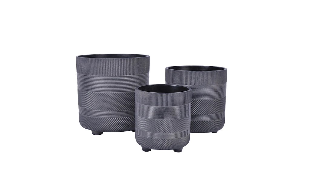 Saksija lc5006 black 16x17.7 cm