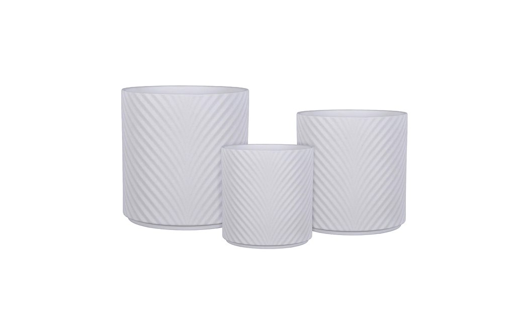 Saksija lc5019 white 13x13 cm