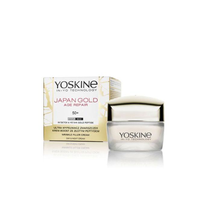 Yoskine Japan Gold dnevna i noćna krema za lice 50+, 50 ml