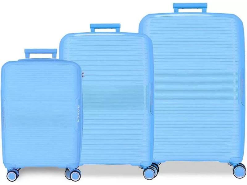 MOVOM KOMPLET PROŠIRIVIH KOFERA OD POLIPROPILENA 55CM-68CM-78CM INARI SKY BLUE 53294