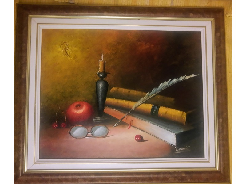 D.Canić:"Predah", deluxe uramljeno 55x65 cm.