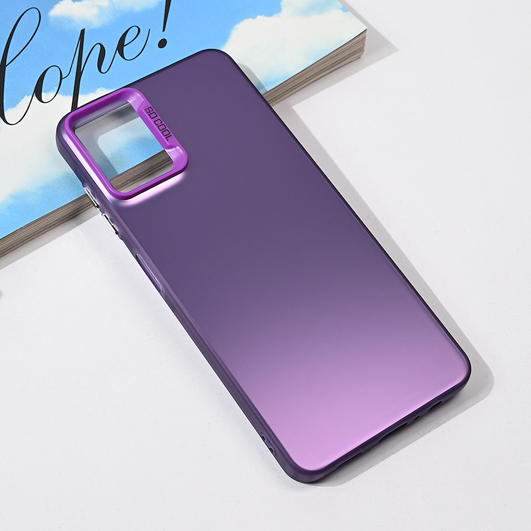 Zastitna maska (futrola) providna - Samsung A065F Galaxy A06 ljubicasta