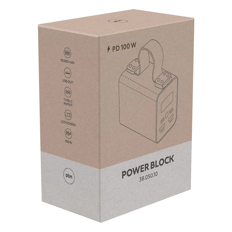 PIXO - POWER BLOCK
Pomoćna baterija za laptop, 30.000 mAh, 100W