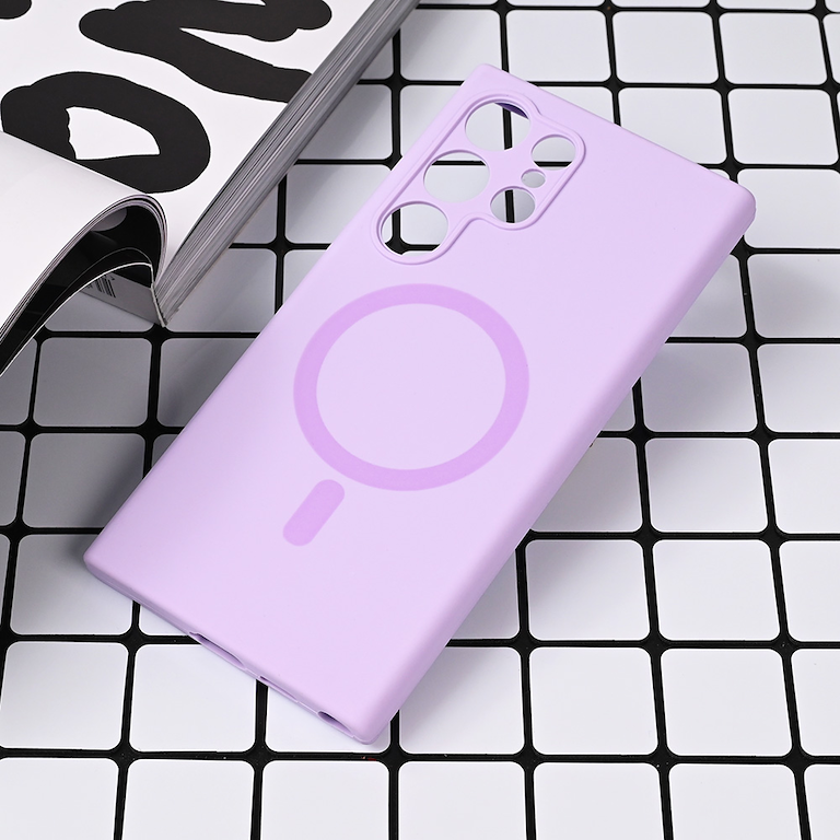 Zastitna maska (futrola) Magsafe Pure color - Samsung S928B Galaxy S24 Ultra lila