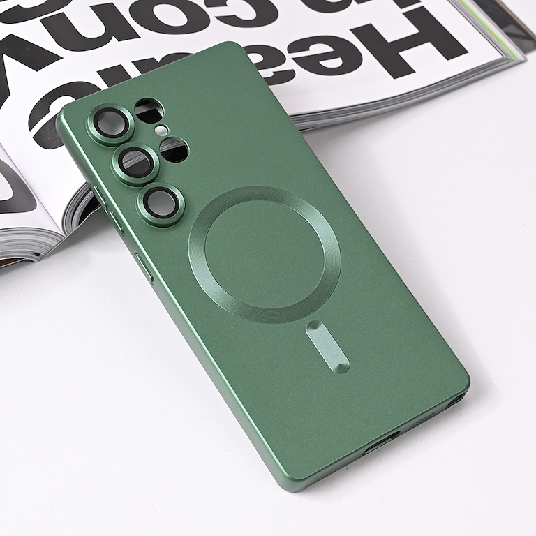 Zastitna maska (futrola) Magsafe Chrome - Samsung S938 Galaxy S25 Ultra zelena