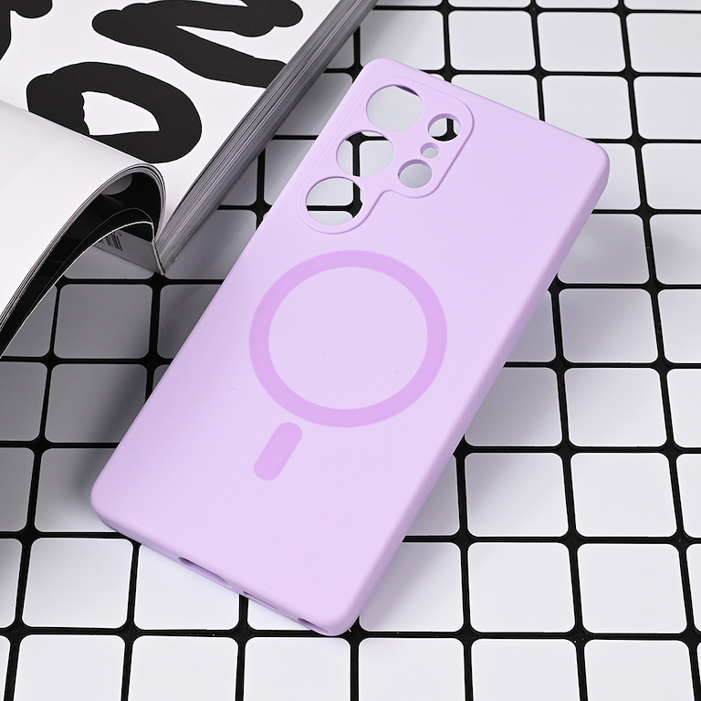 Zastitna maska (futrola) Magsafe Pure color - Samsung S938 Galaxy S25 Ultra lila