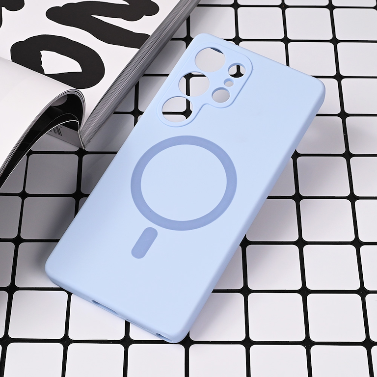 Zastitna maska (futrola) Magsafe Pure color - Samsung S938 Galaxy S25 Ultra svetlo plava