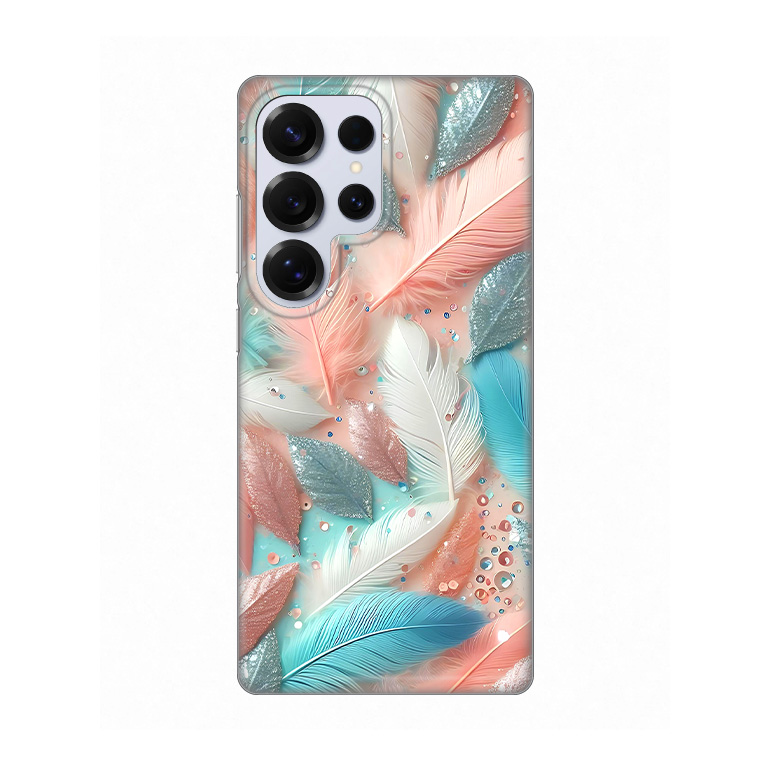 Zastitna silikonska maska (futrola) PRINT - Samsung S938 Galaxy S25 Ultra Pastel Feathers