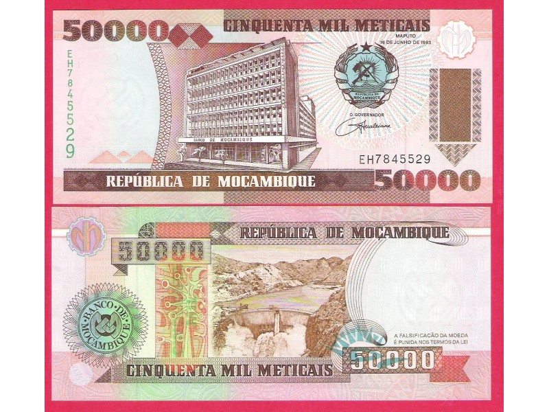 MocambiQue 50000.Meticais 1993.Godina UNC