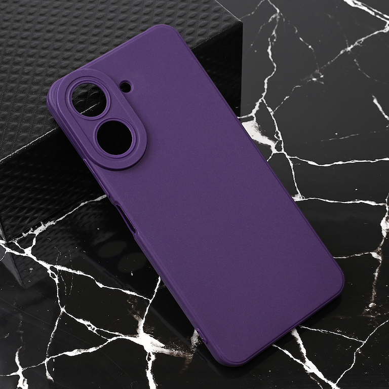 Zastitna maska (futrola) Teracell Giulietta - Xiaomi Redmi 13C mat tamno ljubicasta