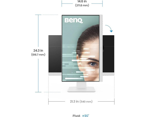 BENQ 23.8 inča GW2486TC IPS LED monitor beli