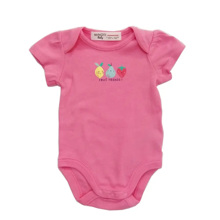 MINOTI Bodi za bebe BERRY10, Roze