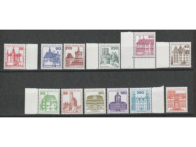 Berlin - Strongholds and Castles - 1978-1982 - MNH