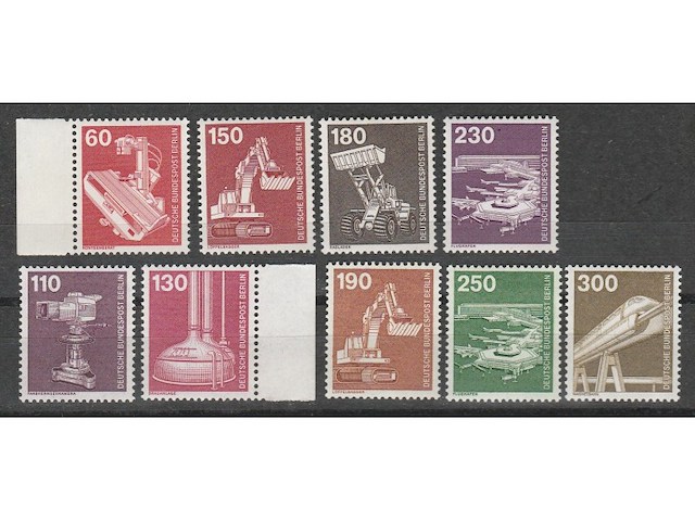 Berlin - Industry and Technology - 1978-1982 - MNH