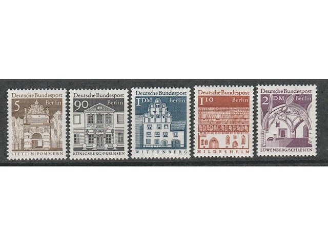 Berlin-German buildings from 12 centuries-1966-MNH