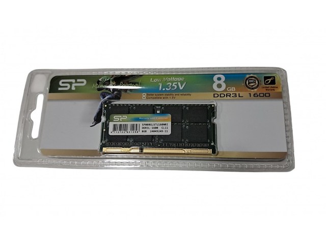 Memorija za laptop Silicon Power 8gb DDR3L 1600mhz