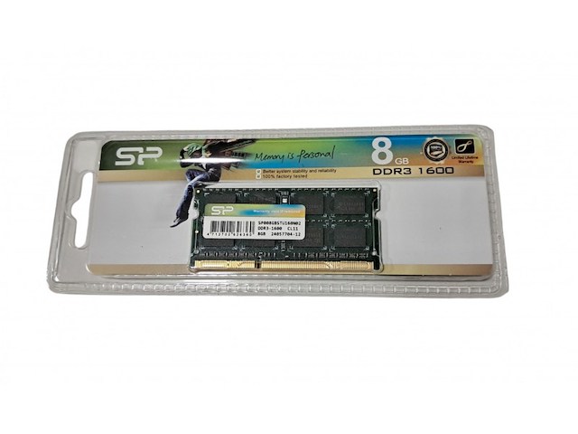 Memorija za laptop Silicon Power 8gb DDR3 1600mhz