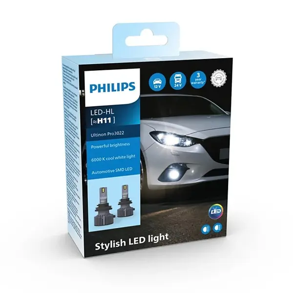 PHILIPS Ultinon Pro3022 HL LED sijalice 12/24V H11 24W, 2 komada