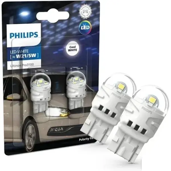 PHILIPS Ultinon Pro3100 SL LED sijalica 12V W21/5W 0,48/2,4W, 2 komada