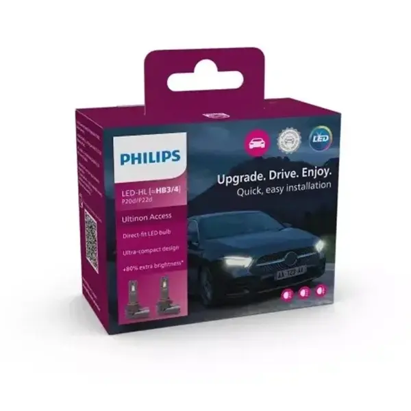 PHILIPS Ultinon Access 2500 HL LED sijalice HB3/HB4 12V 20W Duobox