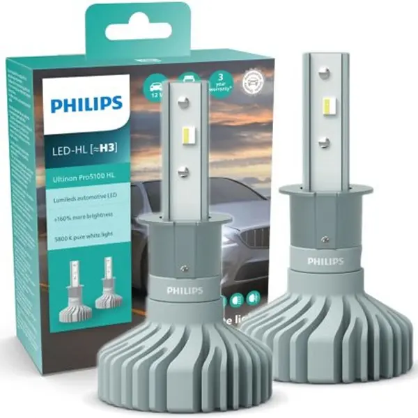 PHILIPS Ultinon Pro5100 HL LED sijalice 12/24V H3 12W, 2 komada