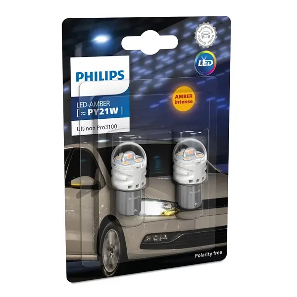 PHILIPS Ultinon Pro3100 SL LED sijalice 12V 2,15W PY21W Žuta, 2 komada