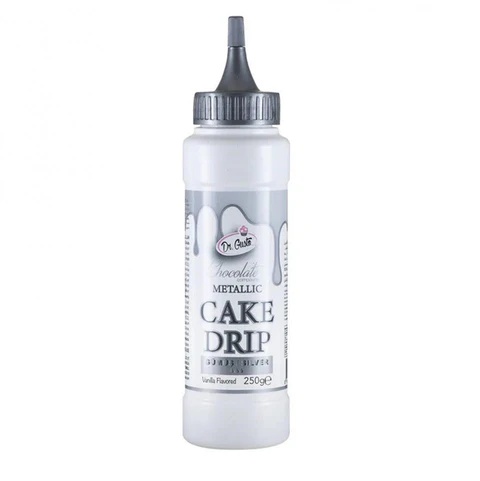 Dr.Gusto Cake Drip METALIK SREBRNA 250g