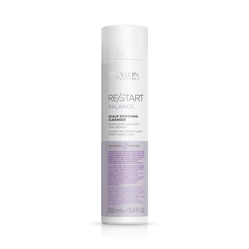 Revlon Restart Balance Scalp Soothing Cleanser | Šampon za osjetljivu kožu glave, hidrataciju i ravnotežu mikrobioma | 250 ml