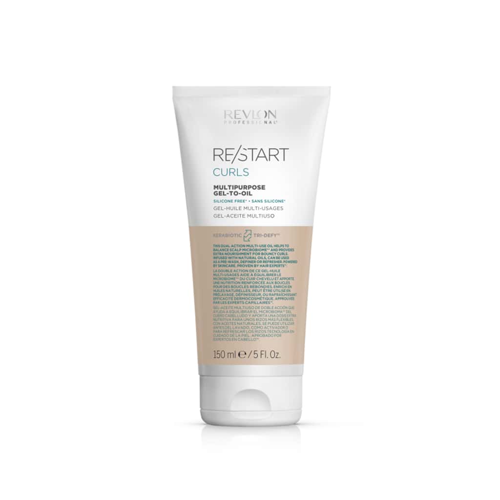 Revlon Restart Curls Transformative | Gel-ulje za definisanje i negu kovrdža, prirodna ulja i kontrola frizza | 150ml
