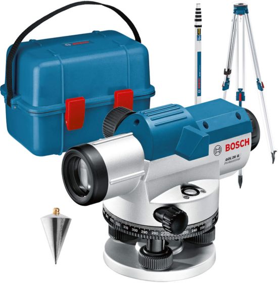 Bosch GOL 26 G optički uređaj za nivelisanje - nivelir + stativ Bosch BT 160 + merna letva GR 500 (0601068003)