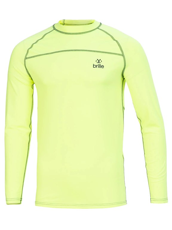 BRILLE Muški aktivni veš gornji deo WARM Men's thermal base layer žuti