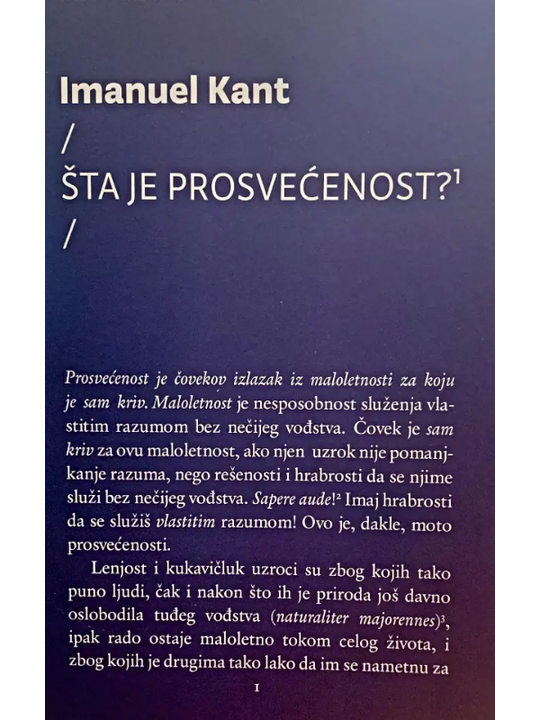 Šta je prosvećenost?