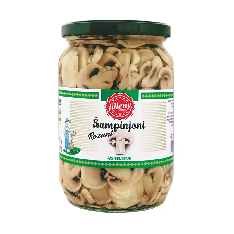 FILLENY FOODS Šampinjoni rezani, 720g