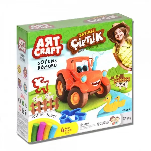 ART CRAFT Set testo za igru sa kalupima Farma 035582