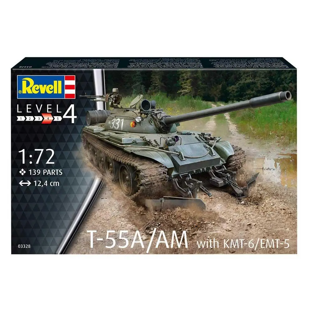 REVELL Maketa T-55A/AM sa KMT-6/EMT-5