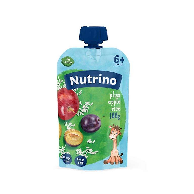 Nutrino pauč jab šljiva i pirinač 100g nutrino