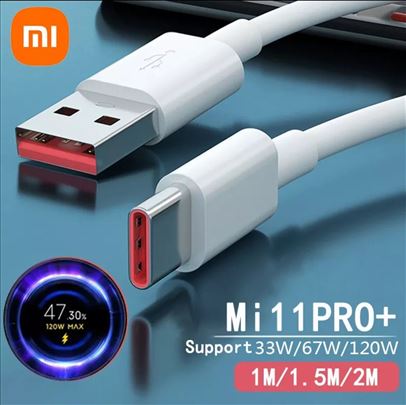 3 metra Kabel 120W Turbo Charger Xiaomi USB Type C