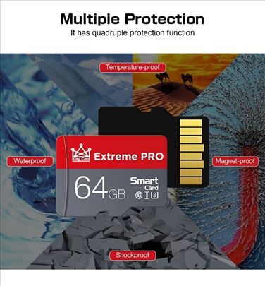 Sd kard 64 gb extreme pro class 10