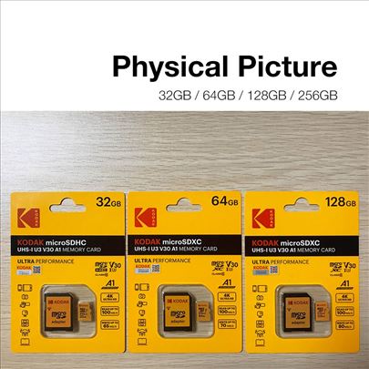 Micro SDXC memorija Kodak 64GB + SD adapter