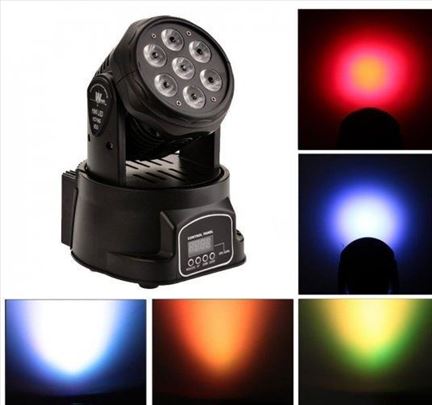 Led moving head light 7x10w LED mini roto glava