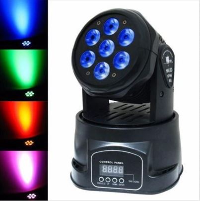 Led Roto Glava 7x10w mini led moving head