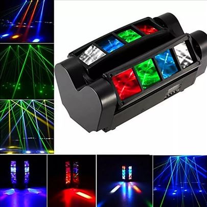 Led roto glava Spider 8x3w RGB Rasveta