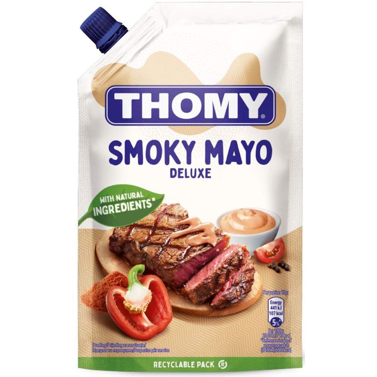 Thomy majonez smoky bbq mayo doypack 220g thomy